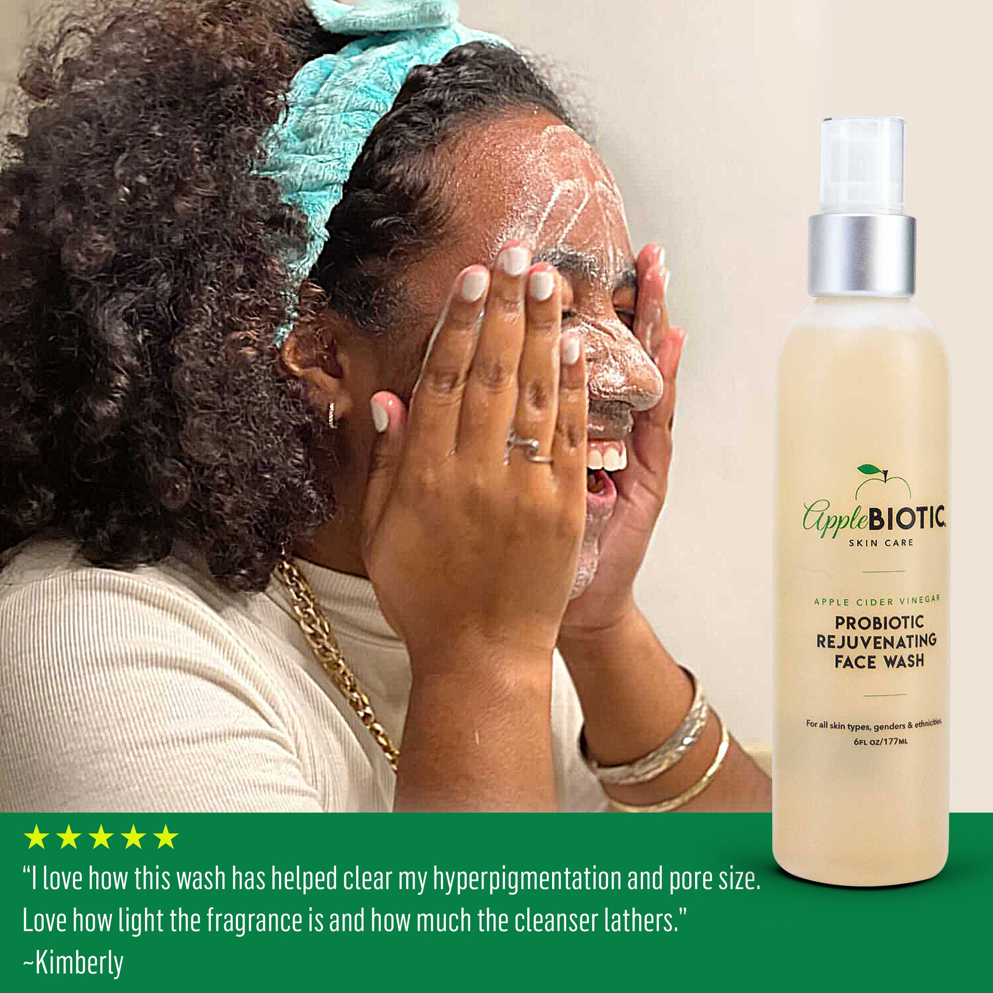Apple Cider Vinegar Rejuvenating Face Wash - applebiotic